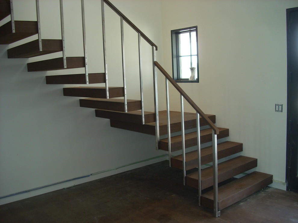 Free Standing Straight Stair - Modern - Staircase - Charleston - by ...
