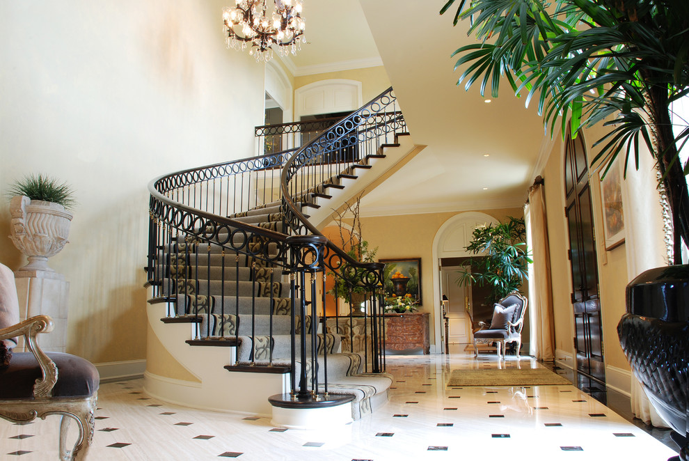 French Chalet - Traditional - Staircase - Kansas City - by NSPJ ...