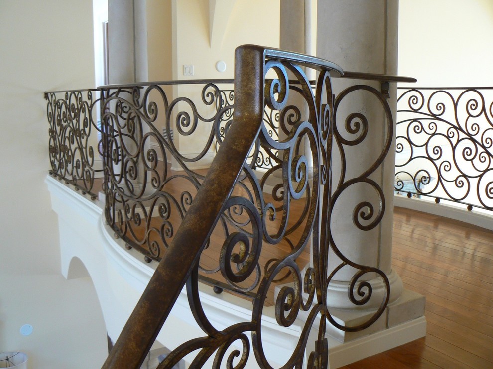 French Country Home Railing - Mediterranean - Staircase - Boston - by ...