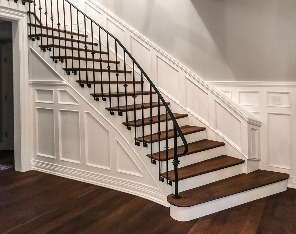 French Country Manor - Traditional - Staircase - New York - by Laureen ...