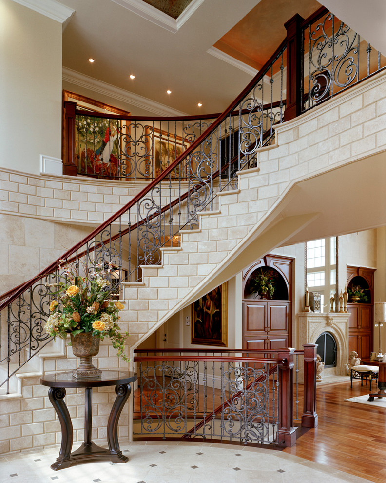 French Country - Mediterranean - Staircase - Boston - by MDK Design ...