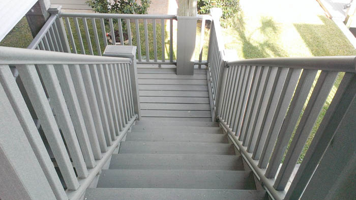 GeoDeck Composite Decking - Traditional - Staircase - Houston - by ...