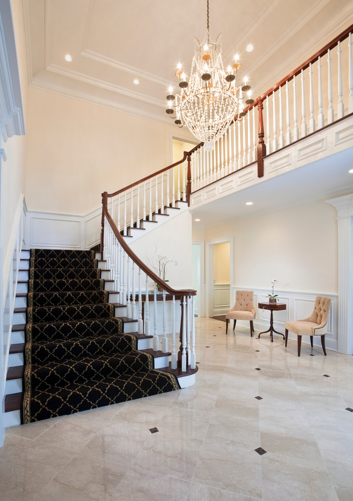 Georgian Colonial Style in Stamford, CT - Traditional - Staircase - New ...