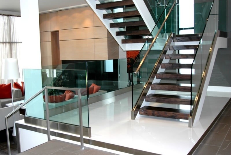 Glass & shoe systems 2 - Modern - Staircase - Calgary - by Steel ...