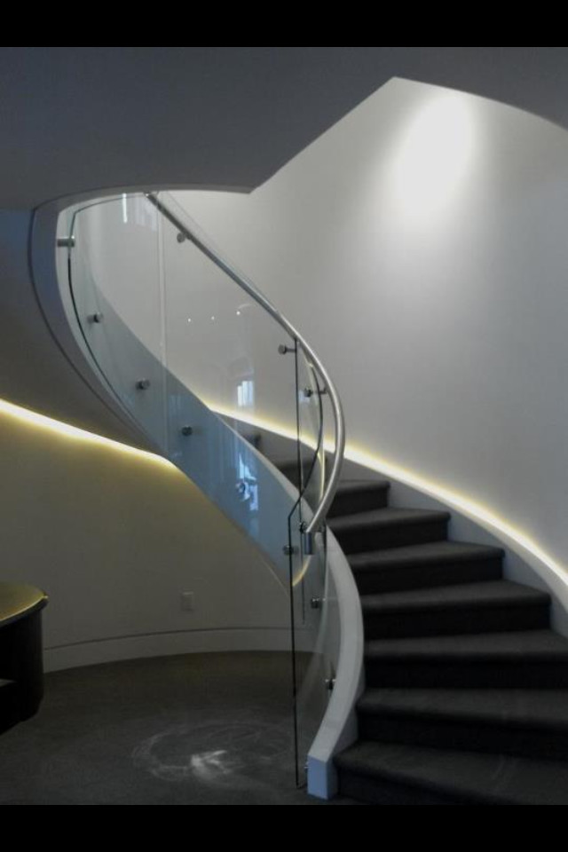 Glass Hand Railing - Contemporary - Staircase - Denver - by Denver ...