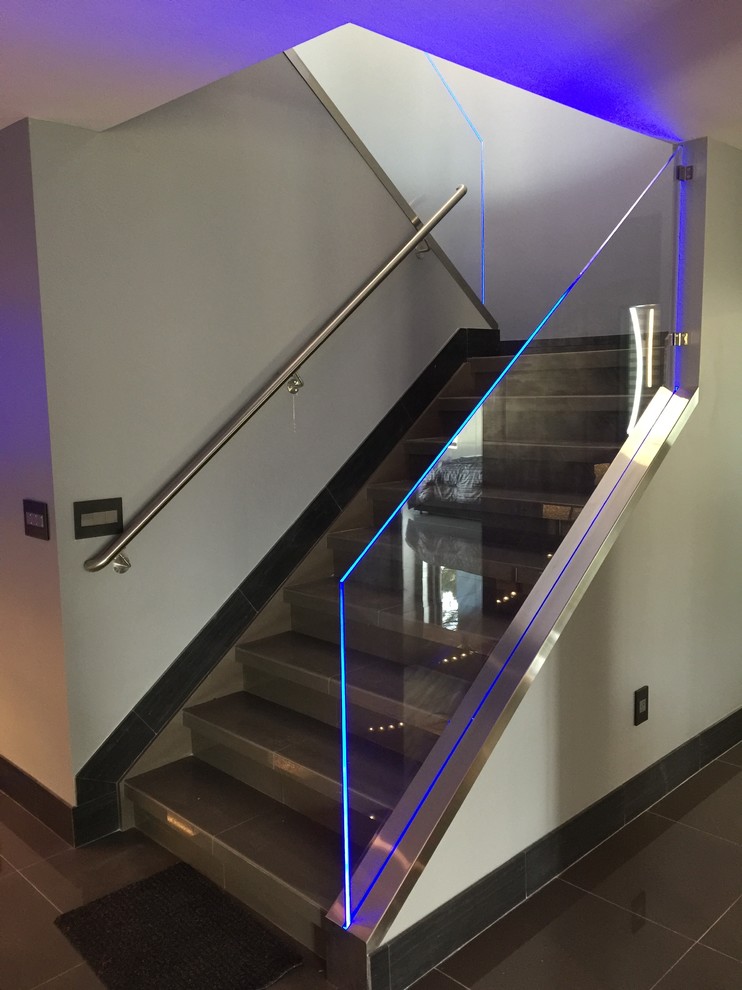 Glass Hand Railing - Contemporary - Staircase - Denver - by Denver ...