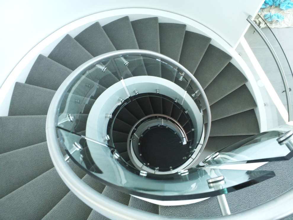 Glass Hand Railing - Contemporary - Staircase - Denver - by Denver ...