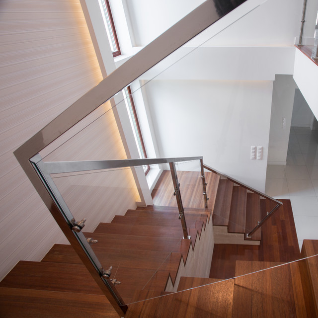 Glass Handrails and Railings - Contemporary - Staircase - Austin - by ...