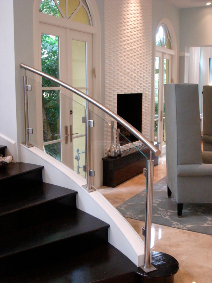 Glass Railing - Modern - Staircase - DC Metro - by IDS Metals / Ar2 ...