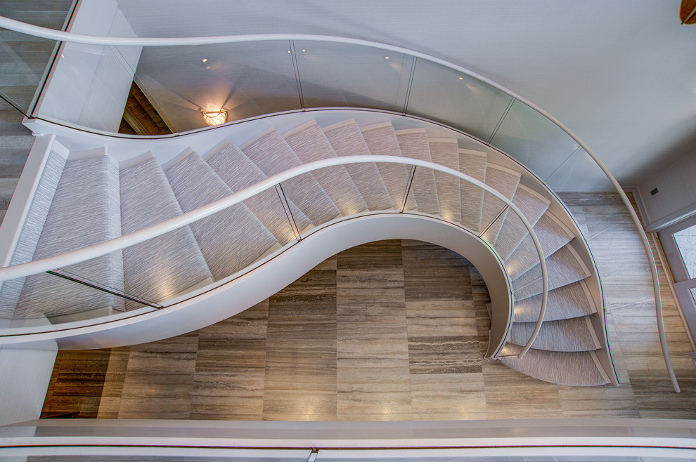 Glass Railing Staircases - Modern - Staircase - Minneapolis - by ...