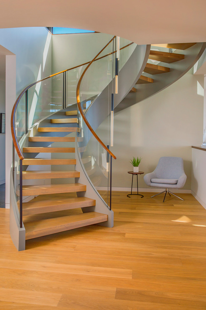 Glass Railing Staircases - Modern - Staircase - Other - by Arcways, Inc ...