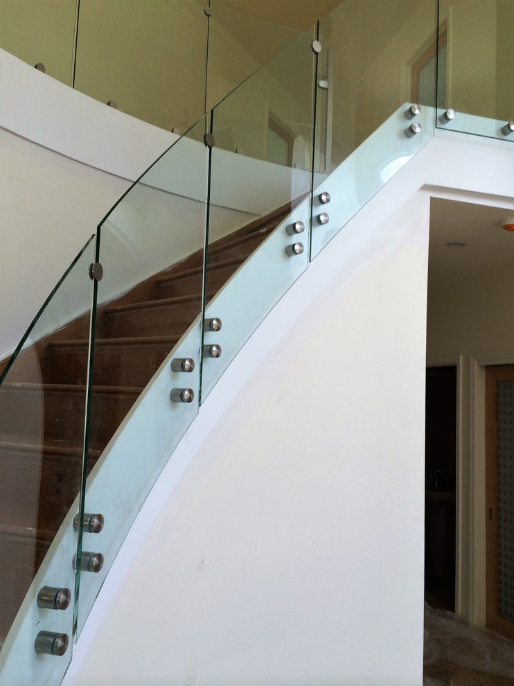Glass railing system - Staircase - Philadelphia - by Capozzoli ...