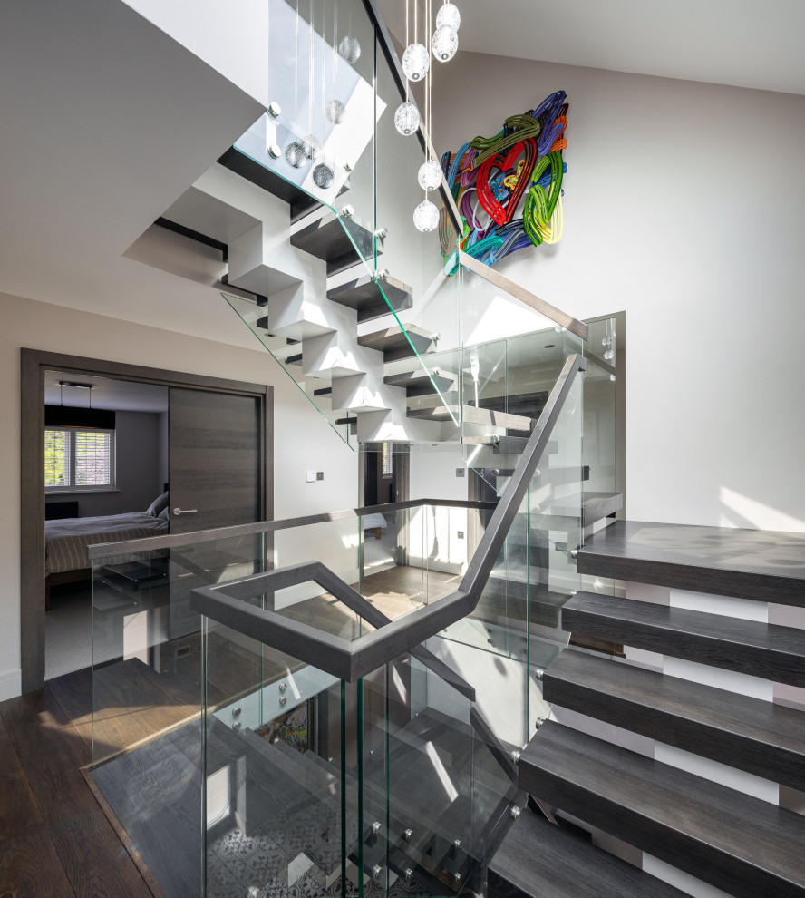 Glass Slot House - Contemporary - Staircase - Surrey - by Concept 8 ...