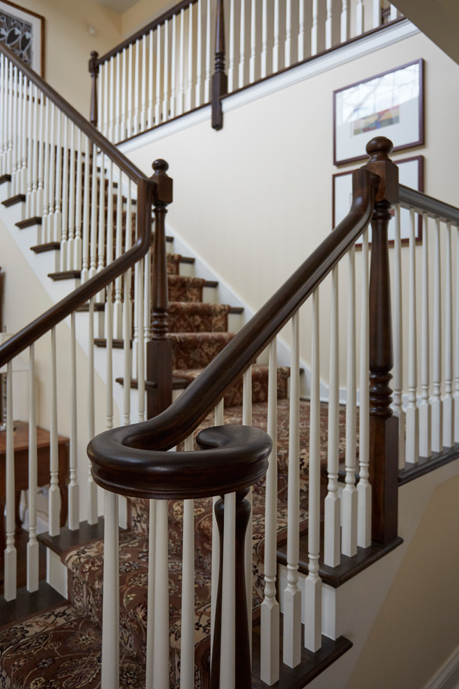 Glenview Renovations - Curved Newel Posts - Traditional - Staircase ...
