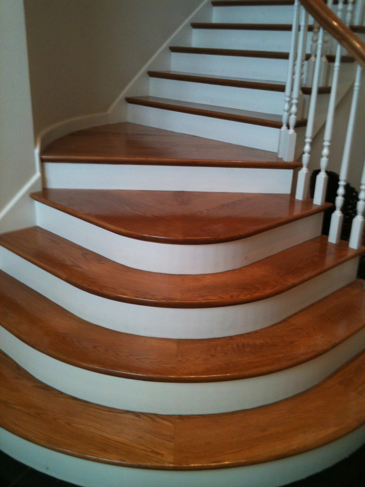 Godfrey Hirst Red Wool Steps - Traditional - Staircase - Chicago - by ...
