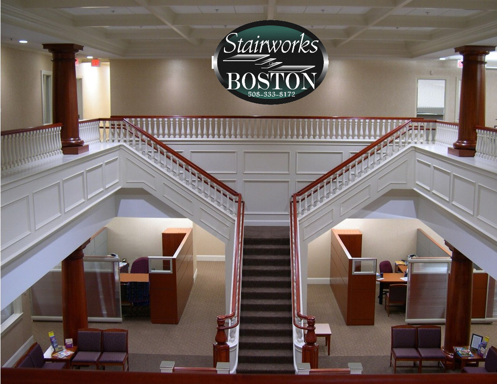 Grand stair in Bank - Traditional - Staircase - Providence - by ...