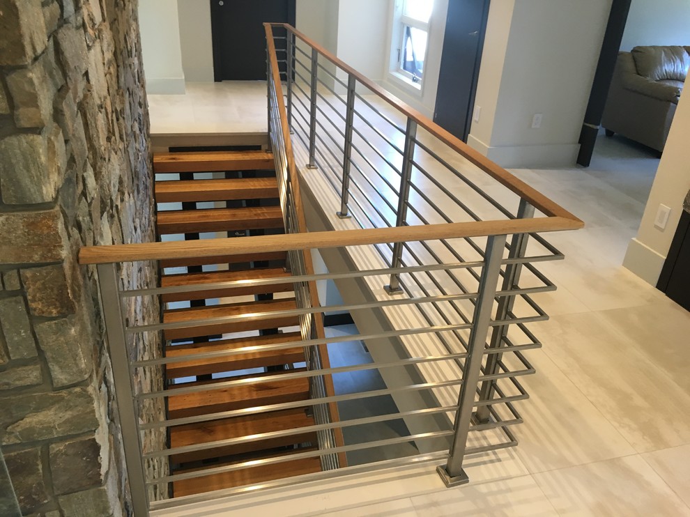 Greg - modern staircase and horizontal railing - Modern - Staircase ...
