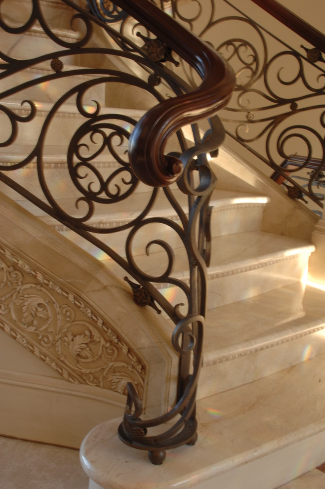 Hand Forged Stair - Traditional - Staircase - St Louis - by Srote & Co ...