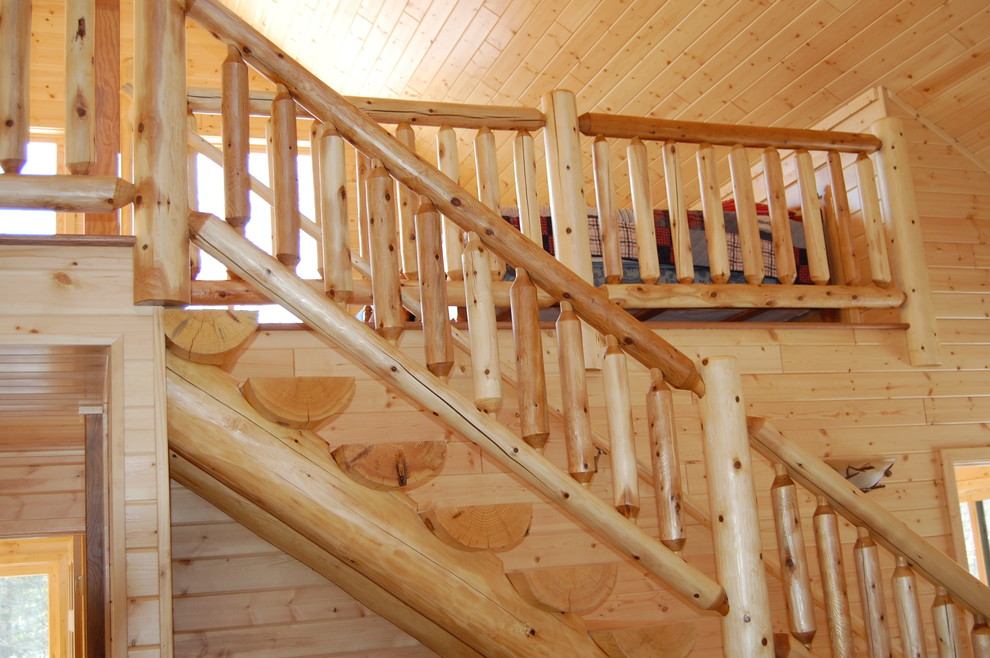 Hayward Stairway and Railings - Rustic - Staircase - Other - by Cedar ...