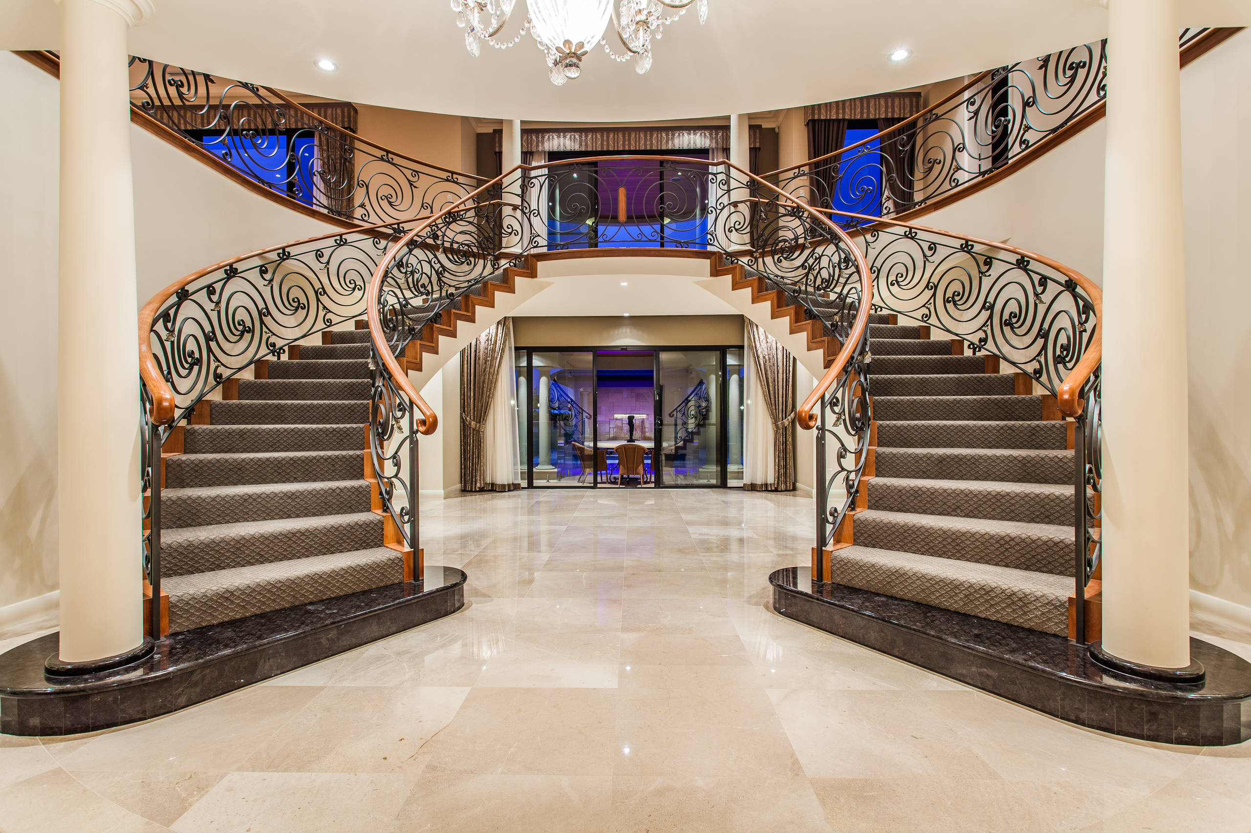 Modern Double Staircase