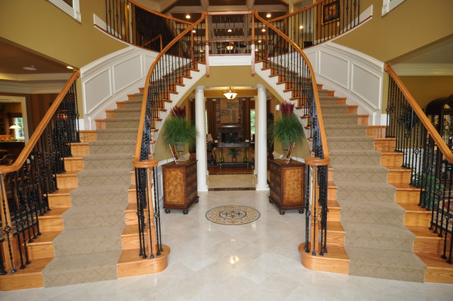 Henley Double Circular Stair - Traditional - Staircase - Philadelphia ...