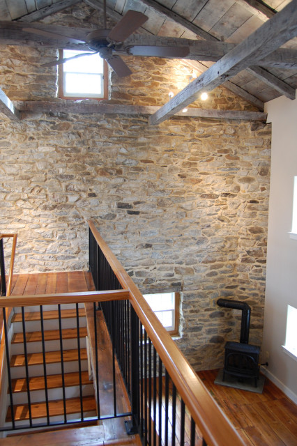 Historic Granary Renovation - Rustic - Staircase - DC Metro - by New ...