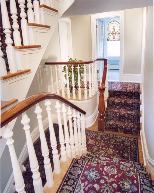 Historic House renovation of three story stairs. - Victorian ...