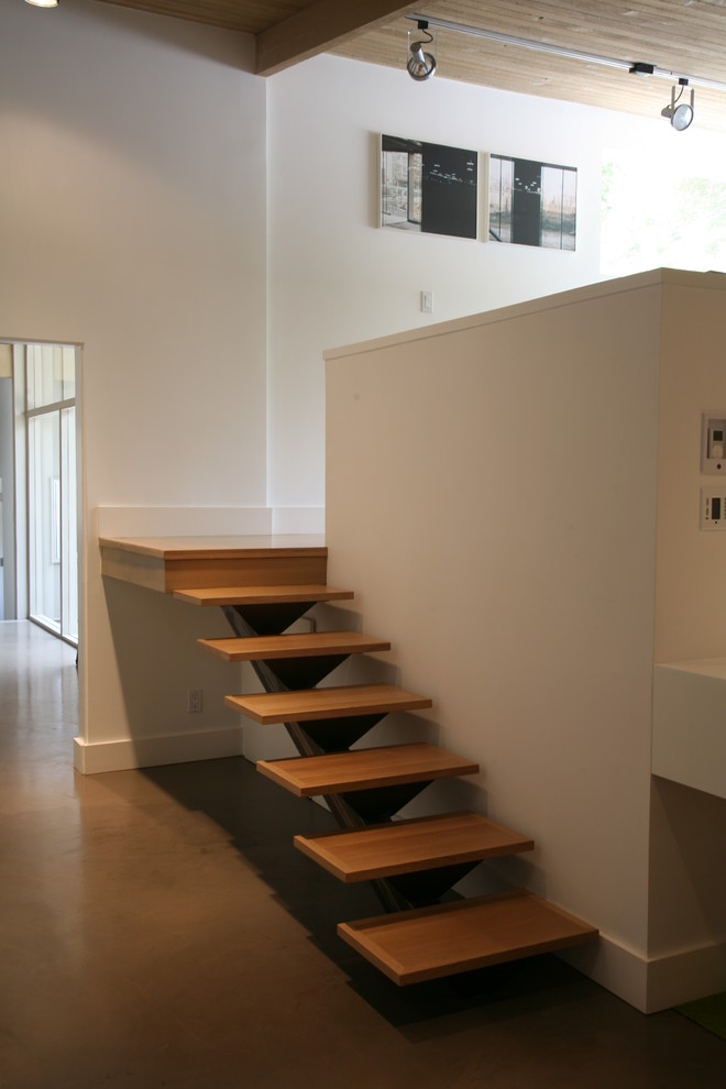 Hollywood Hills Mid Century Restoration - Midcentury - Staircase - Los ...