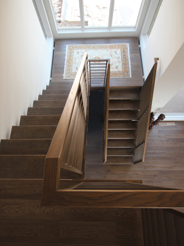 Horizontal Steel Railing Systems - Contemporary - Staircase - Salt Lake ...