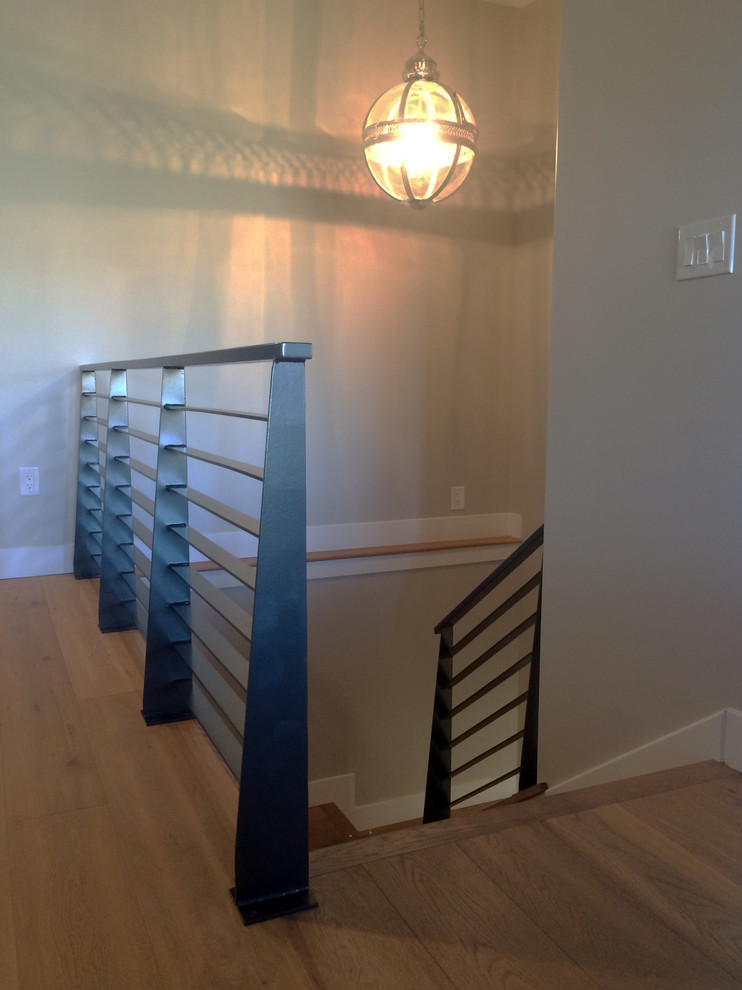 Horizontal Steel Railing Systems - Contemporary - Staircase - Salt Lake ...