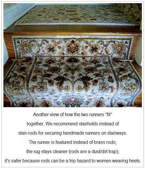 How to Properly Install handmade Runners On a Split-level Staircase ...