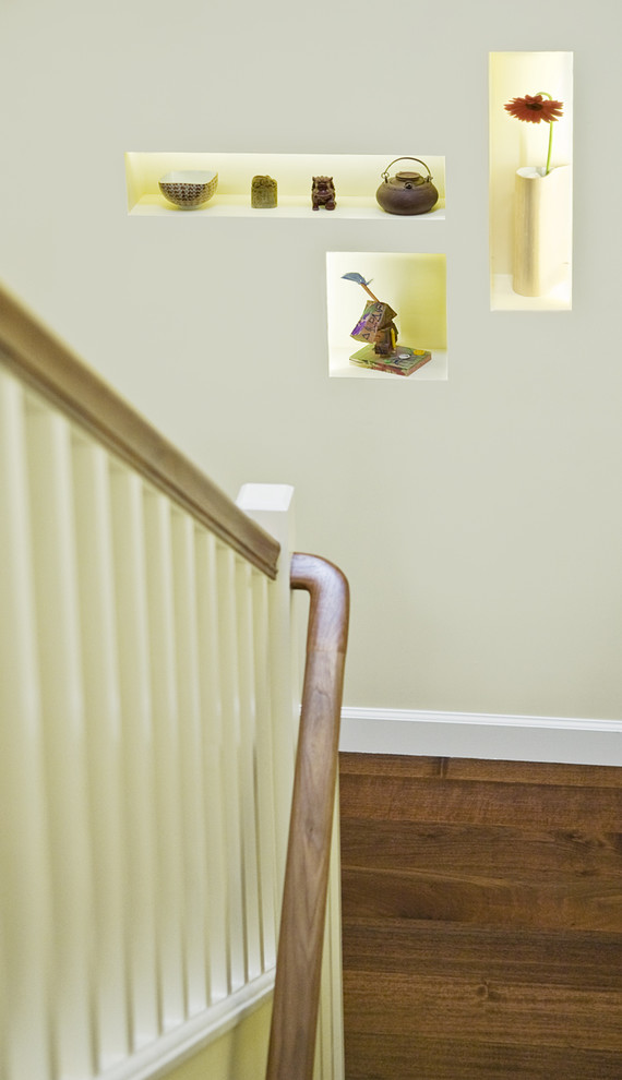 illuminated display niches - Contemporary - Staircase - San Francisco ...