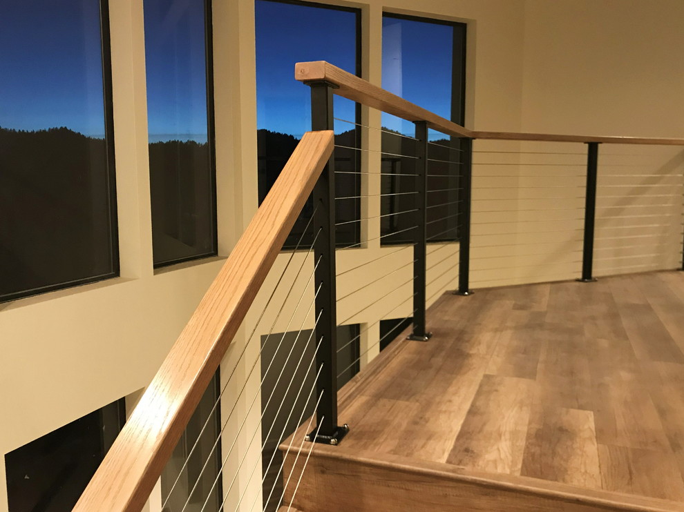 Indoor Cable Railing Installations - Contemporary - Staircase ...