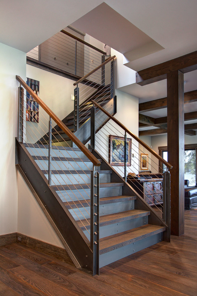 Industrial Home - Industrial - Staircase - Detroit - by Patrick Widing ...