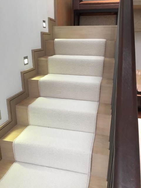 Installing White Carpet to Stairs as a Runner - Classique Chic ...