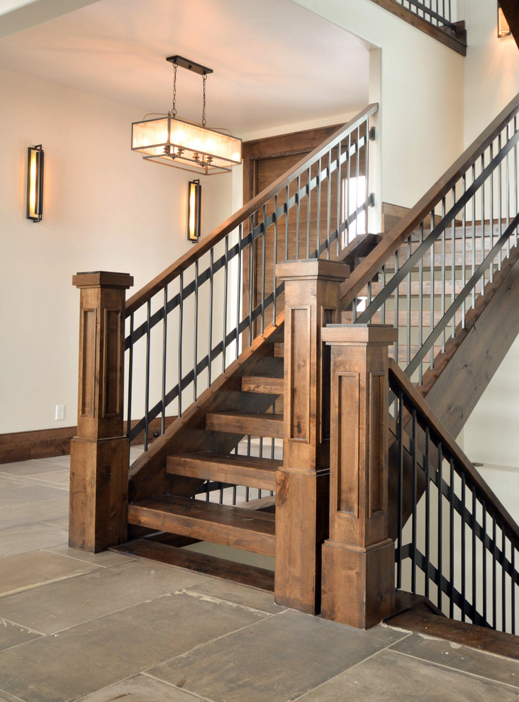 Interior - Full Iron Railing Systems - Contemporary - Staircase - Salt ...