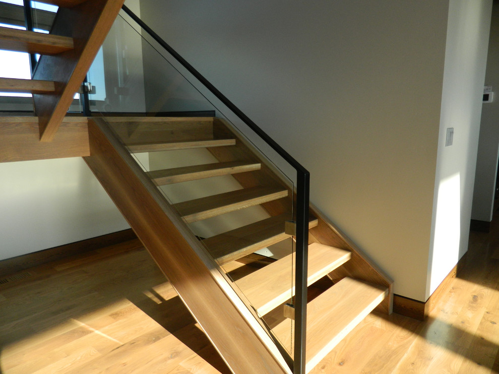 Interior Glass Railing - Modern - Staircase - Other - by Vigil Steel ...