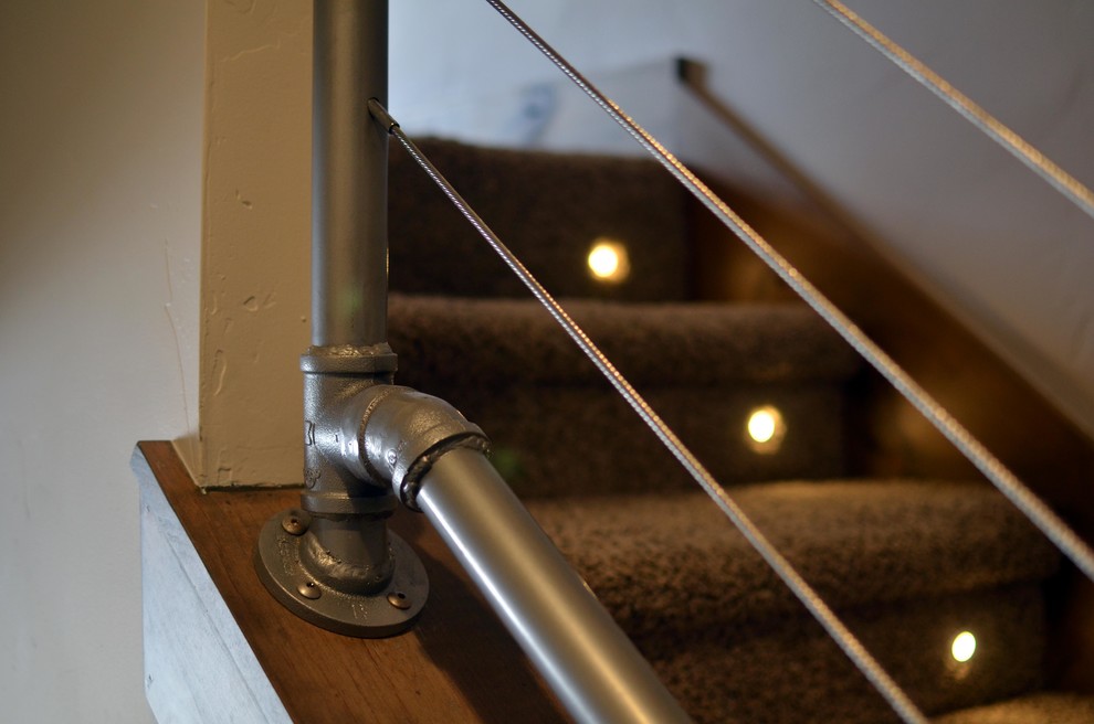 Interior - Horizontal Steel Railing Systems - Contemporáneo - Escalera ...