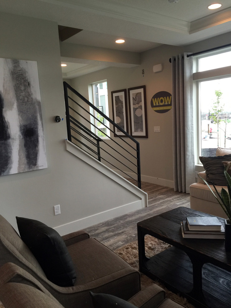 Interior - Horizontal Steel Railing Systems - Contemporary - Staircase ...