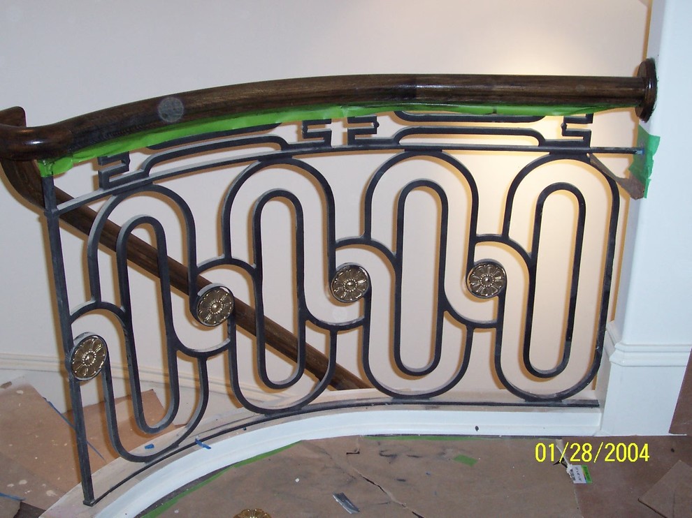 Interior Iron Handrail - Mediterranean - Staircase - Atlanta - by ...