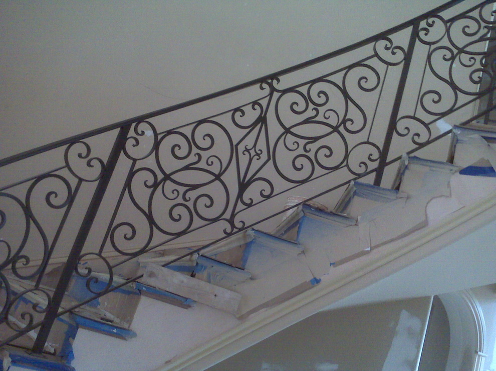 Interior Iron Handrail - Mediterranean - Staircase - Atlanta - by ...
