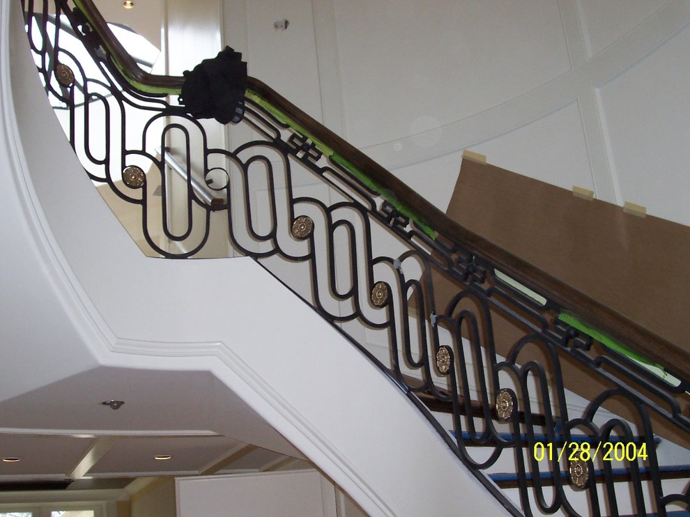 Interior Iron Handrail - Mediterranean - Staircase - Atlanta - by ...