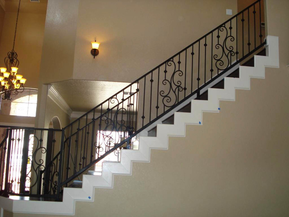 Interior Iron Stair Railing - Traditional - Staircase - Austin - by San ...