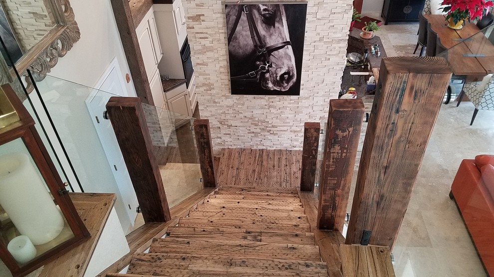 Interior Reclaimed Wood - Rustic - Staircase - Denver - by Story Barns ...
