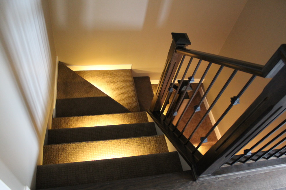 Interior Renovation & Exterior Cladding - Contemporary - Staircase ...