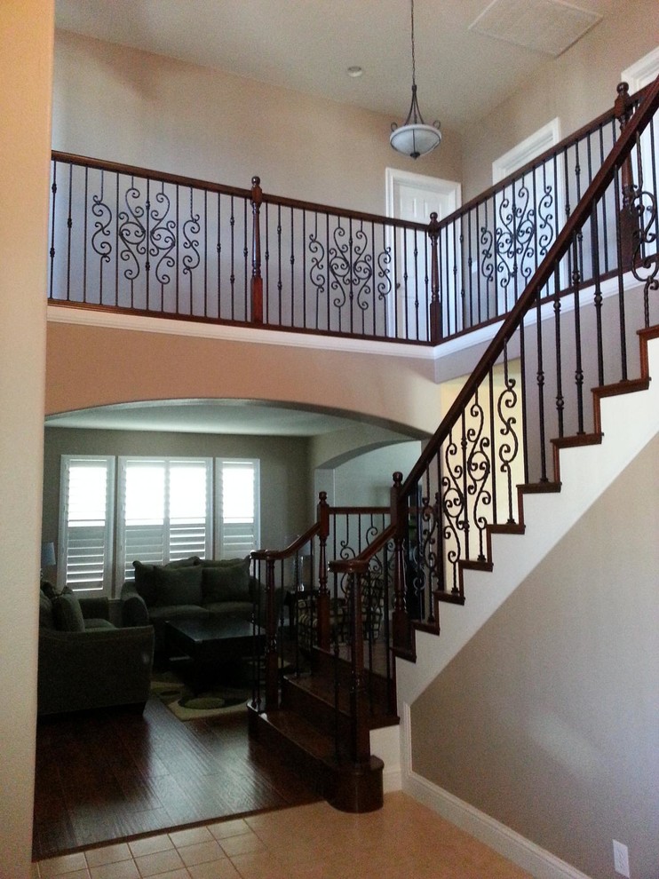 Iron Baluster Design - Traditional - Staircase - Sacramento - by Heath ...