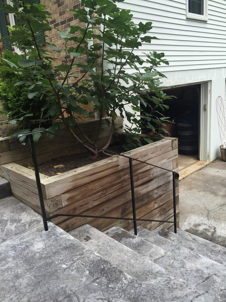 Iron Railing without Pickets - Traditional - Staircase - Philadelphia ...