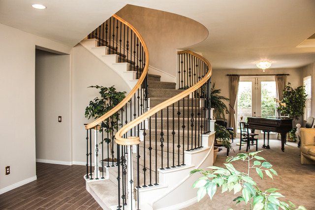 Irvine - New Radius Ceiling Line Where Loft Was Added - Traditional ...