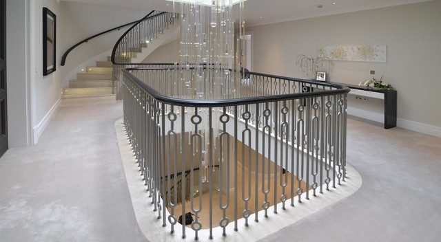 Its a staircase with boxed stringer and laser cut mild steel balustrade ...