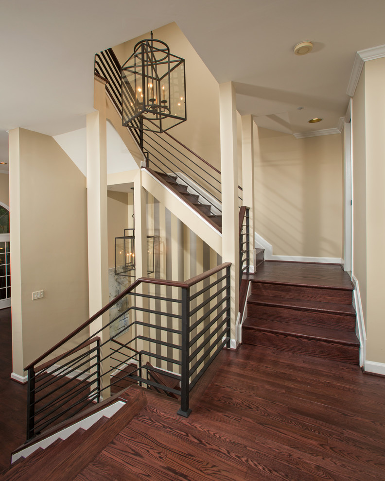 Jan's Metal Handrail - Transitional - Staircase - DC Metro - by Merrick ...